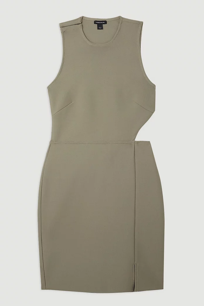 Figure Form Bandage Cut Out Detail Knit Mini Dress | Karen Figure Form Bandage Cut Out Detail Knit Mini Dress | Karen